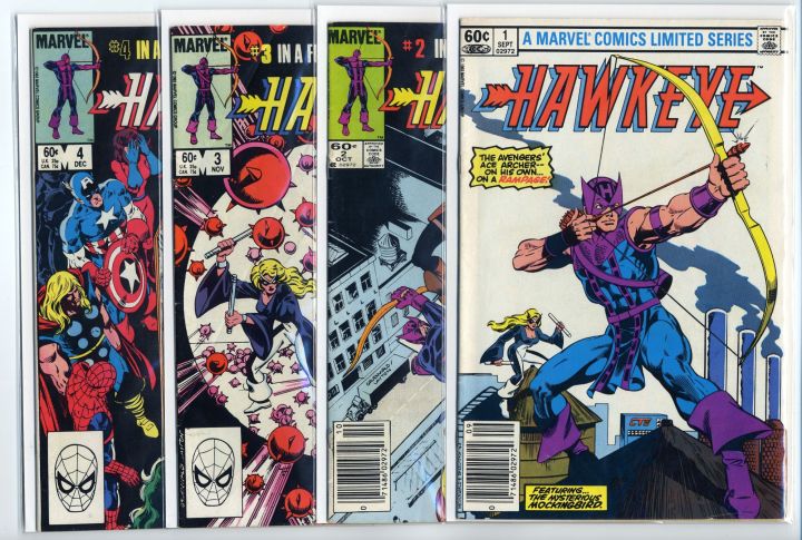 Hawkeye Limited Series Set (1983) 1-4 - Daredevil Comics